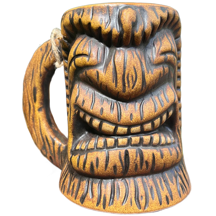 Woodgrain Java Tongo Tiki Mug - Beachbumz - Lava Red Edition - The ...