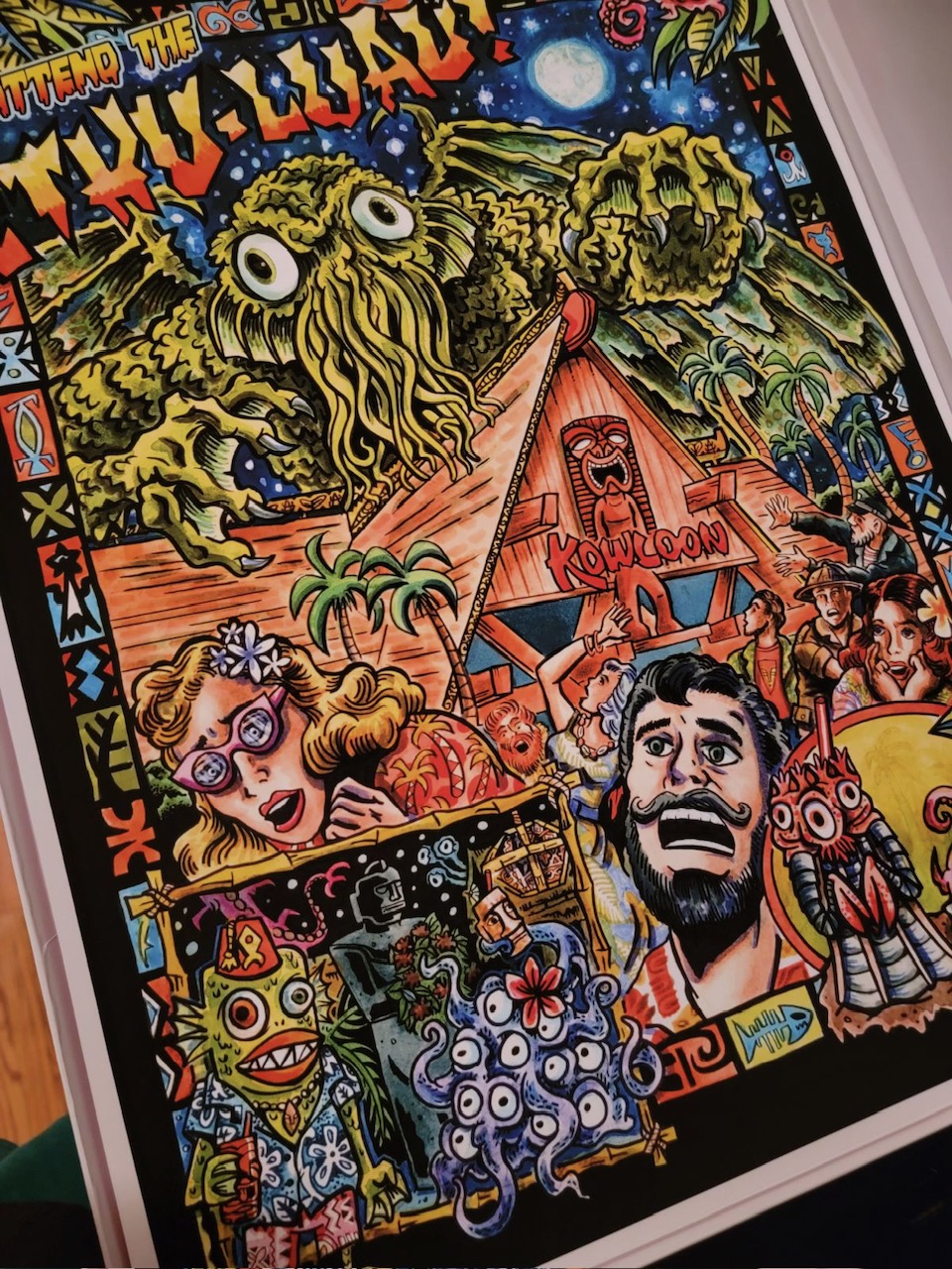 Limited Edition Poster - Cthu-Luau At Kowloon By Ken Ruzic - The Search ...